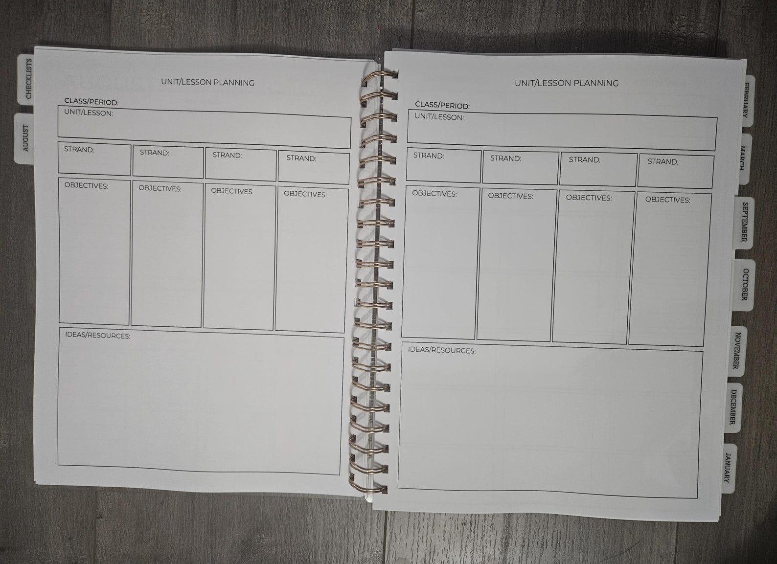 Ultimate Teacher Planner/customizable/unit Planning/weekly Planning ...