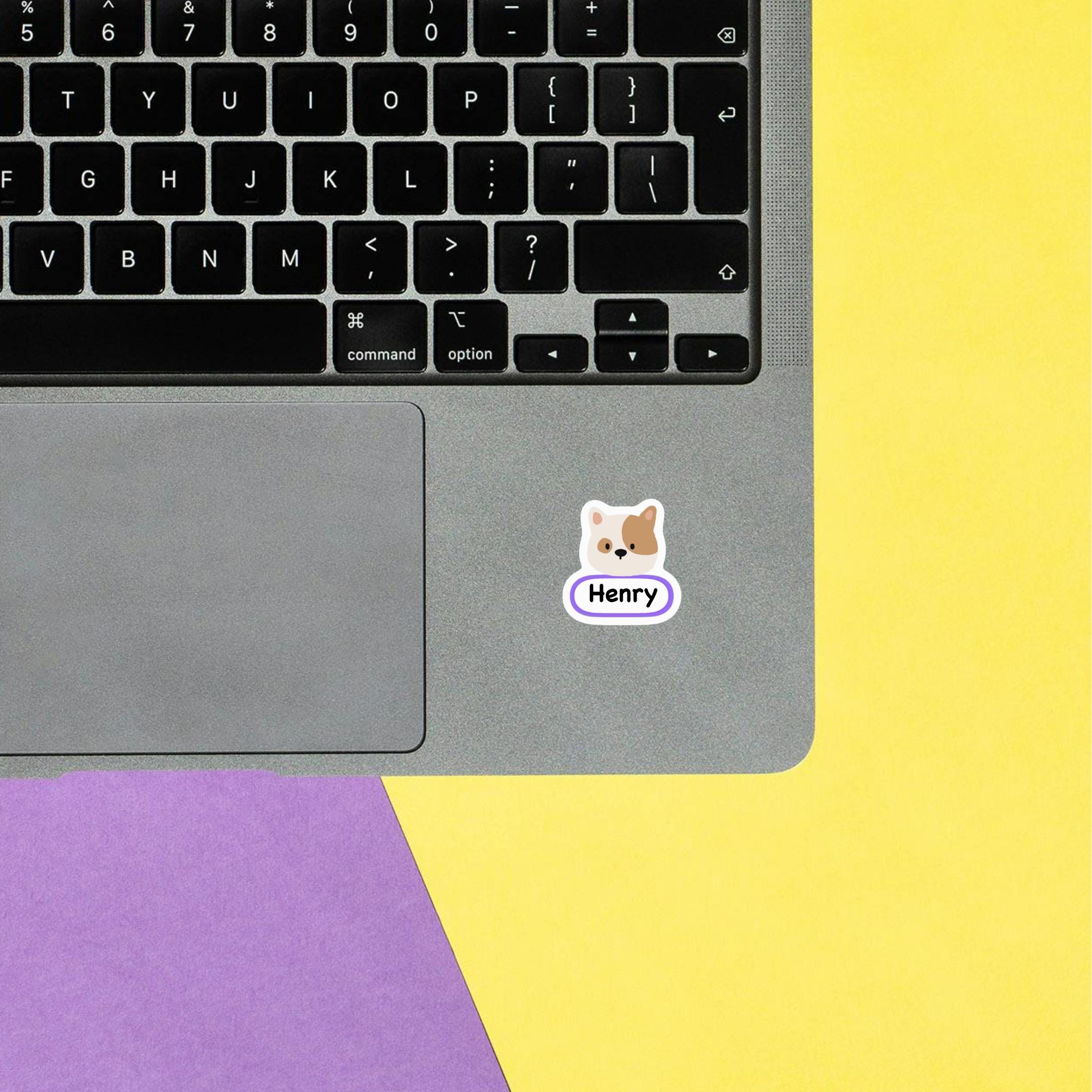 Dog Themed Custom Name Label | Cute Waterproof Stickers | Name Labels ...