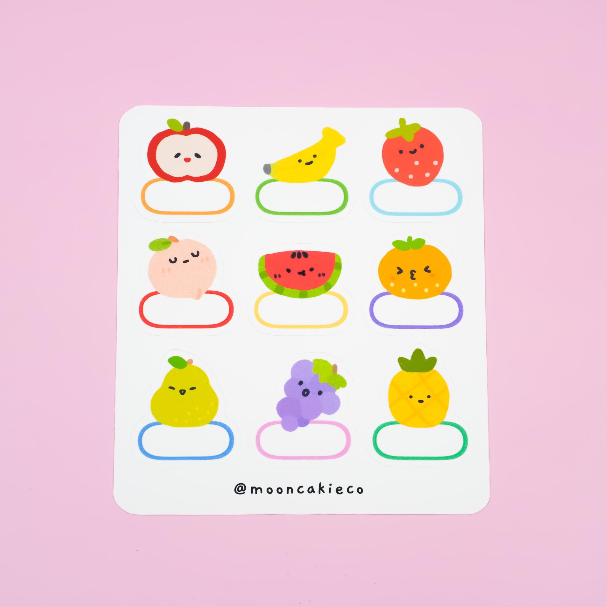 Cute Fruit Themed Write-on Name Labels | School Stickers, Daycare ...