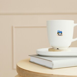 Custom Kids School Label for Car Lovers | Cute Sticker Set | Kids Name ...