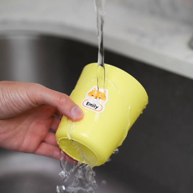 Bunny Themed Custom Kids Name Label | Cute Rabbit Sticker Set | Kids ...