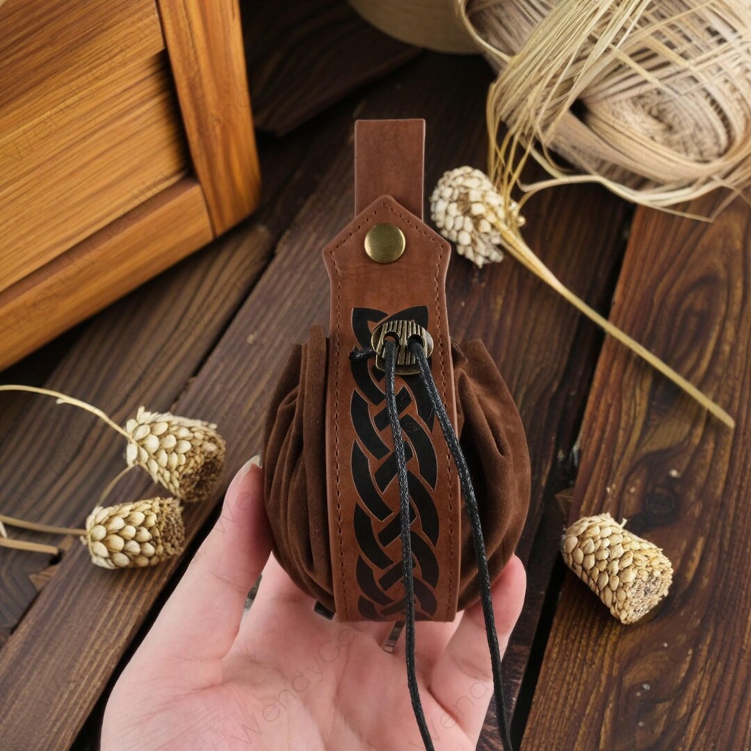 Medieval Renaissance Belt Pouch Bag, Men's Medieval Costume Accessory ...