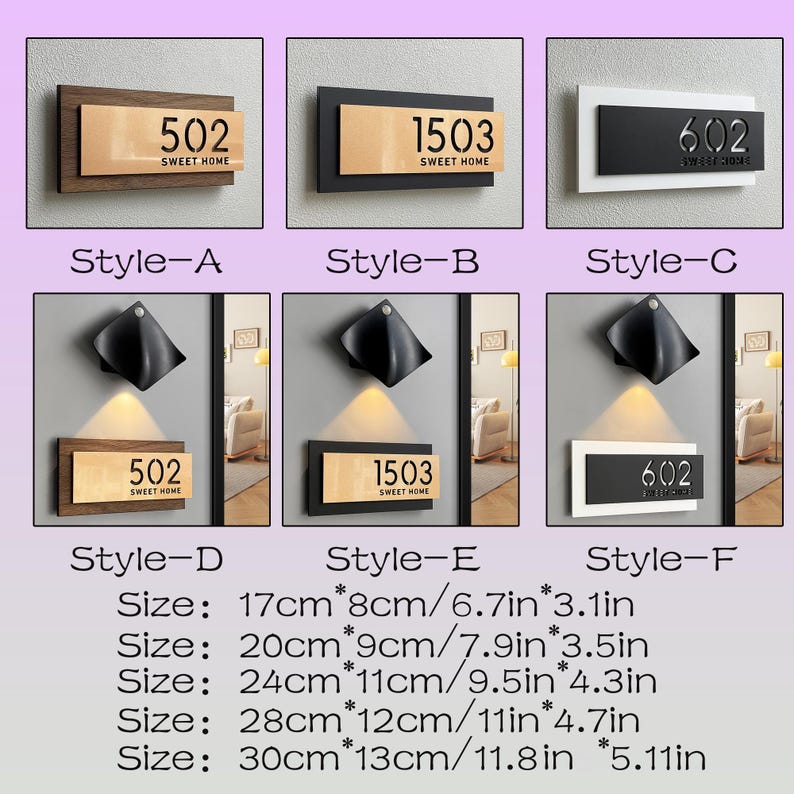 Personalised Modern Contemporary House Door Sign ,laser Acrylic ...