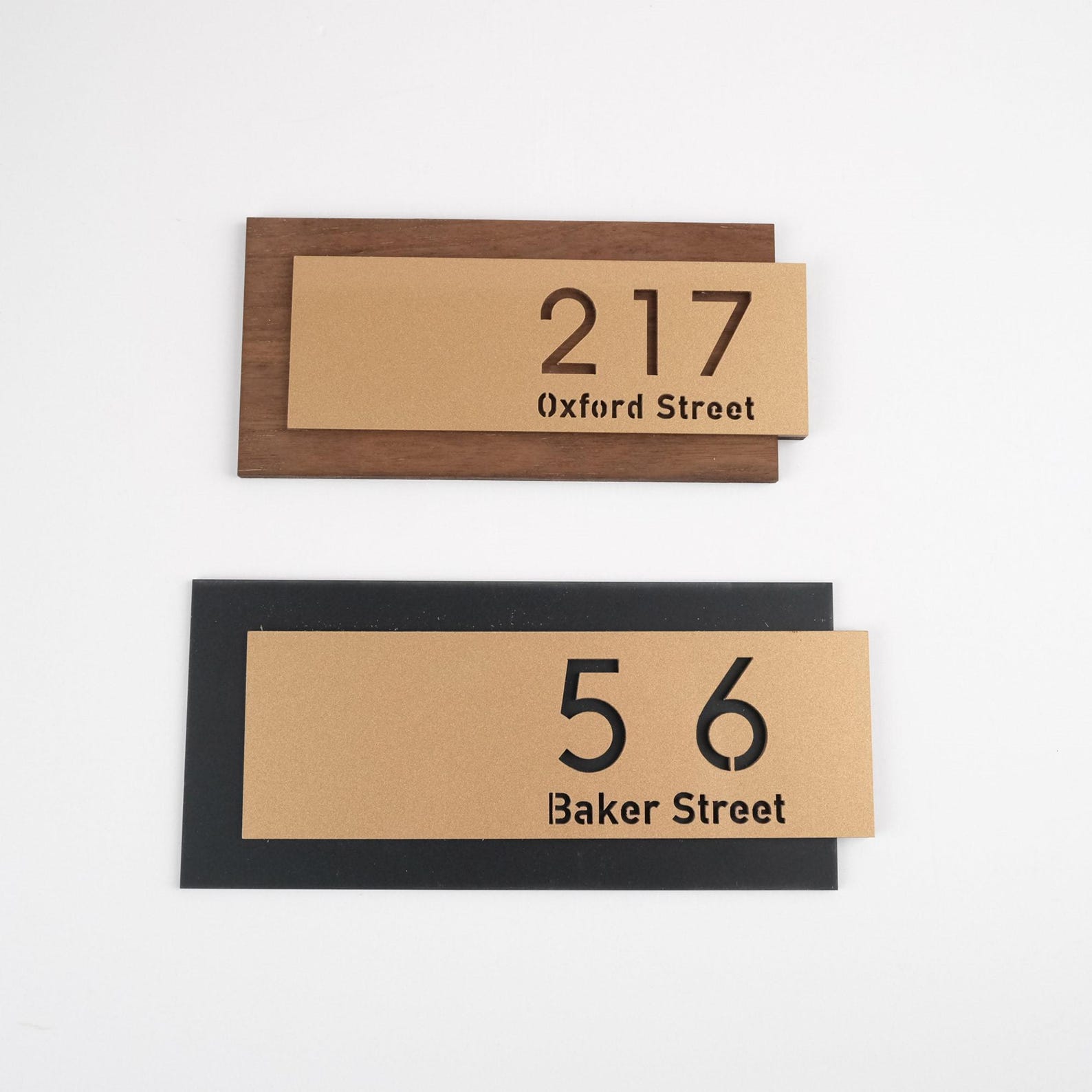 Personalised Modern Contemporary House Door Sign ,laser Acrylic ...