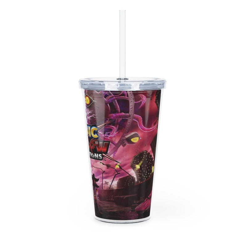 Sonic X Shadow Generations Plastic Tumbler, Hedgehog Drinkware Mug ...