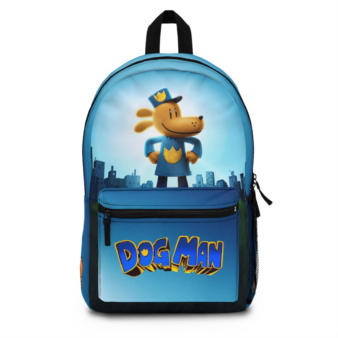 Dog Man Backpack, Cartoon Character Bag for Kids, School Day Essentials ...