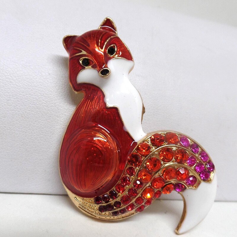 Fox Brooch - Etsy