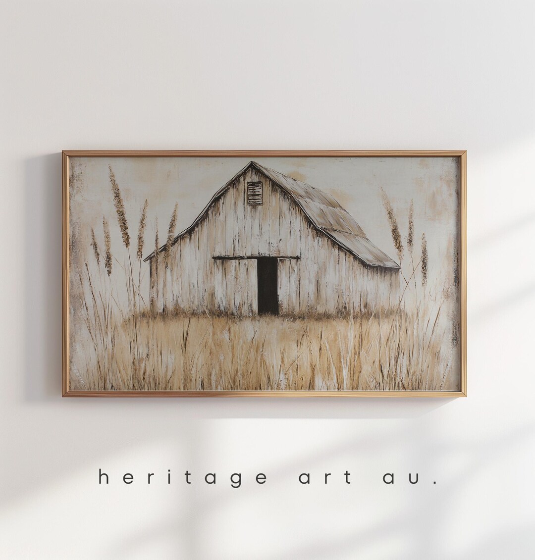 Rustic Barn Wall Art Print | Farmhouse Décor | Vintage Sepia Barn ...