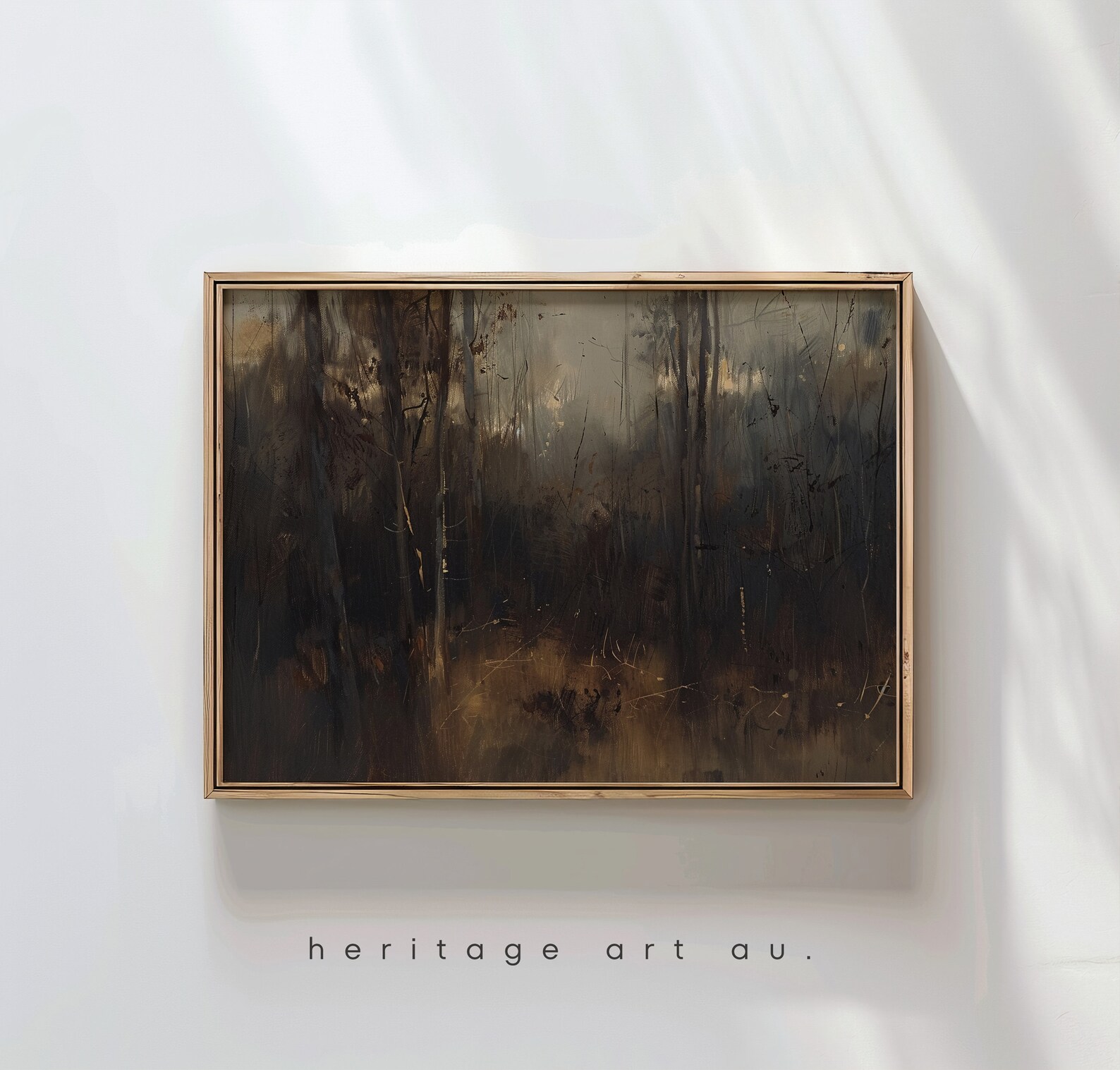 Vintage Bush Lands, Burnt Country Landscape, Moody Landscape Autumn ...