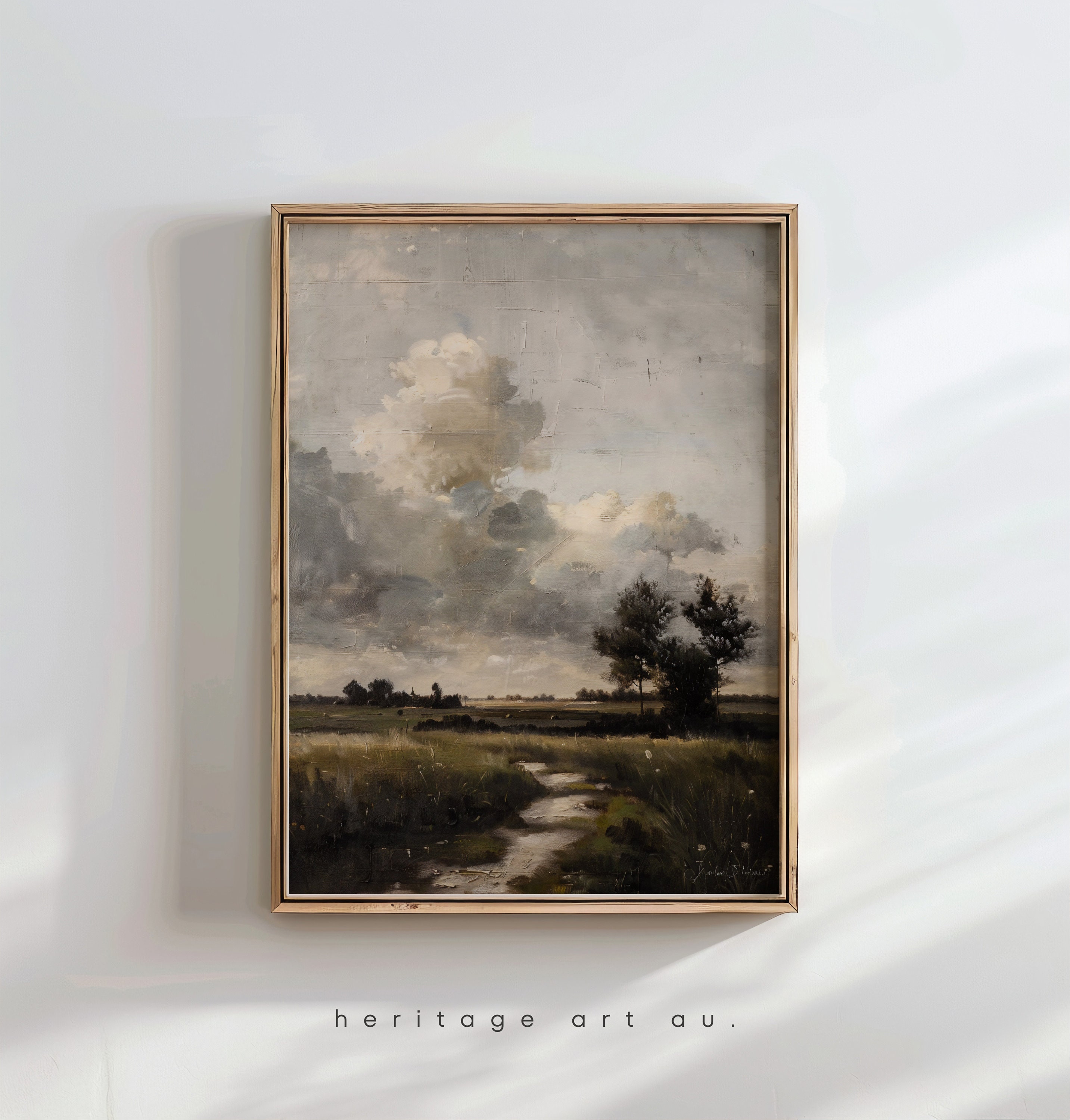 Digital, Landscape Digital Download, Countryside Painting Download, Oil ...