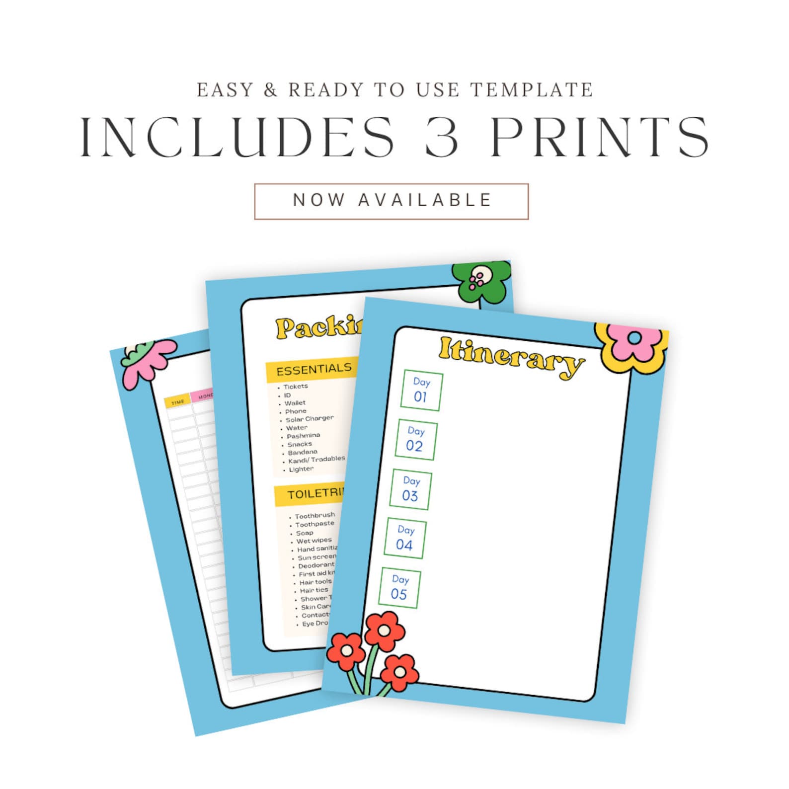 Festival Planner Printable | Organize Your Ultimate Festival Experience ...