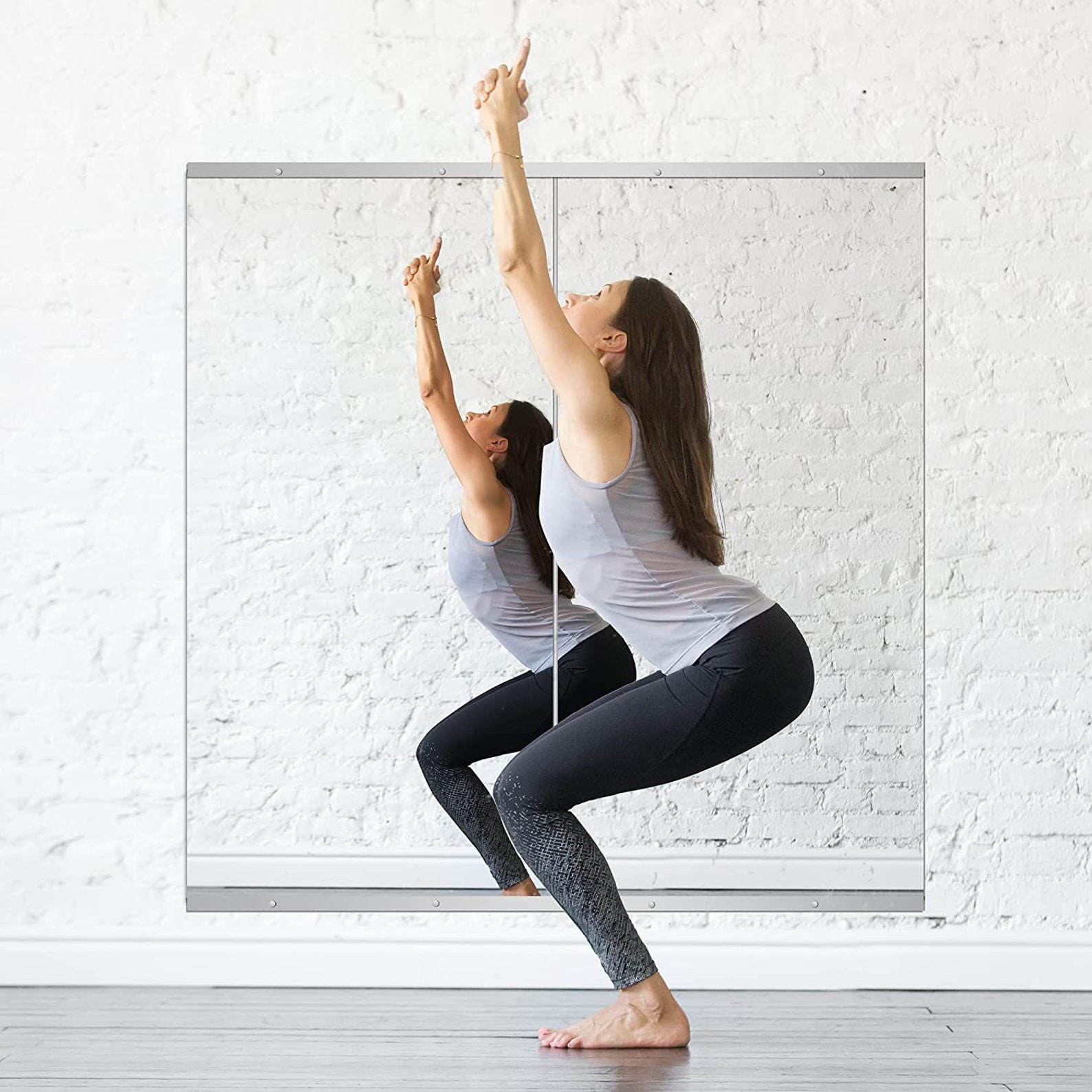 Professional Title: 48''X24'' Home Gym Mirror Set, Full Body Glass ...