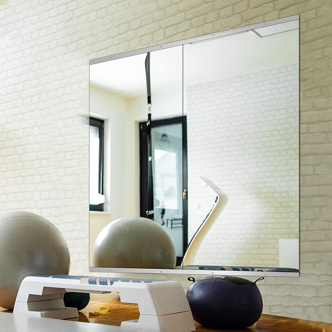 Professional Title: 48''X24'' Home Gym Mirror Set, Full Body Glass ...
