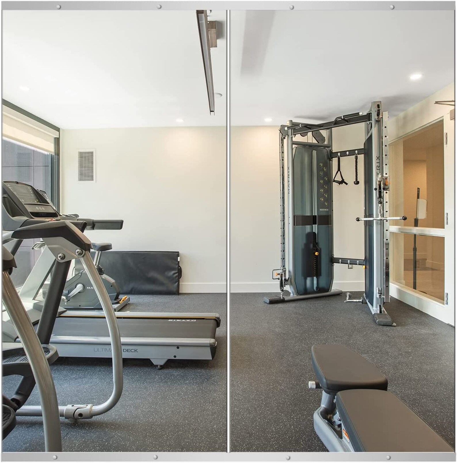 Professional Title: 48''X24'' Home Gym Mirror Set, Full Body Glass ...