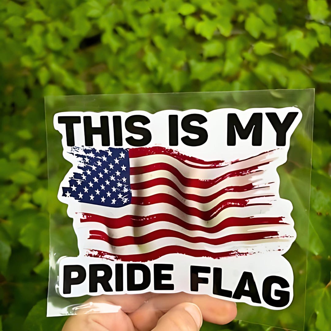 American Flag Sticker, Patriotic American Flag Decal, USA Proud ...