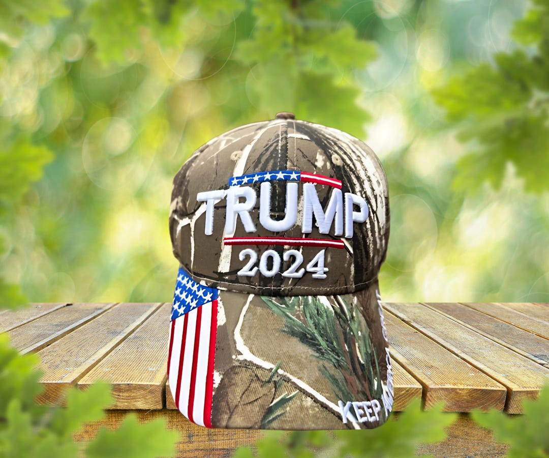 Trump 2024 Camo Hat: Embroidered Take America Back Hat, 45-47 Camo ...