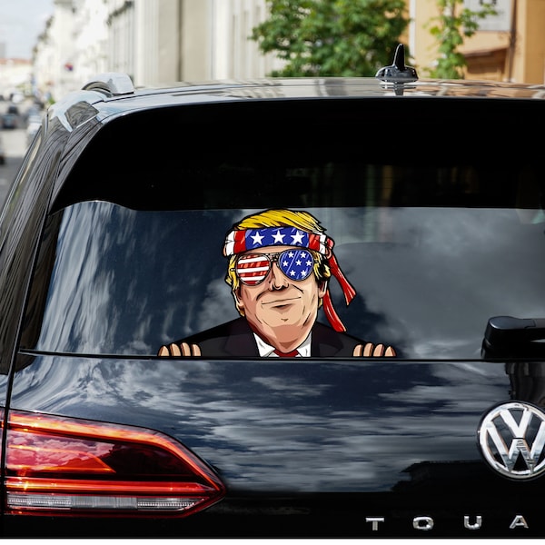 Donald Trump Car Window Decal - Etsy