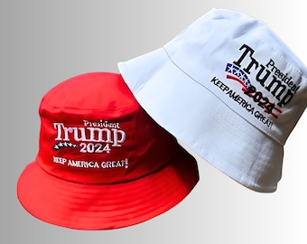 Trump 2024 Campaign Bucket Hat - Make America Great Again MAGA - Donald ...