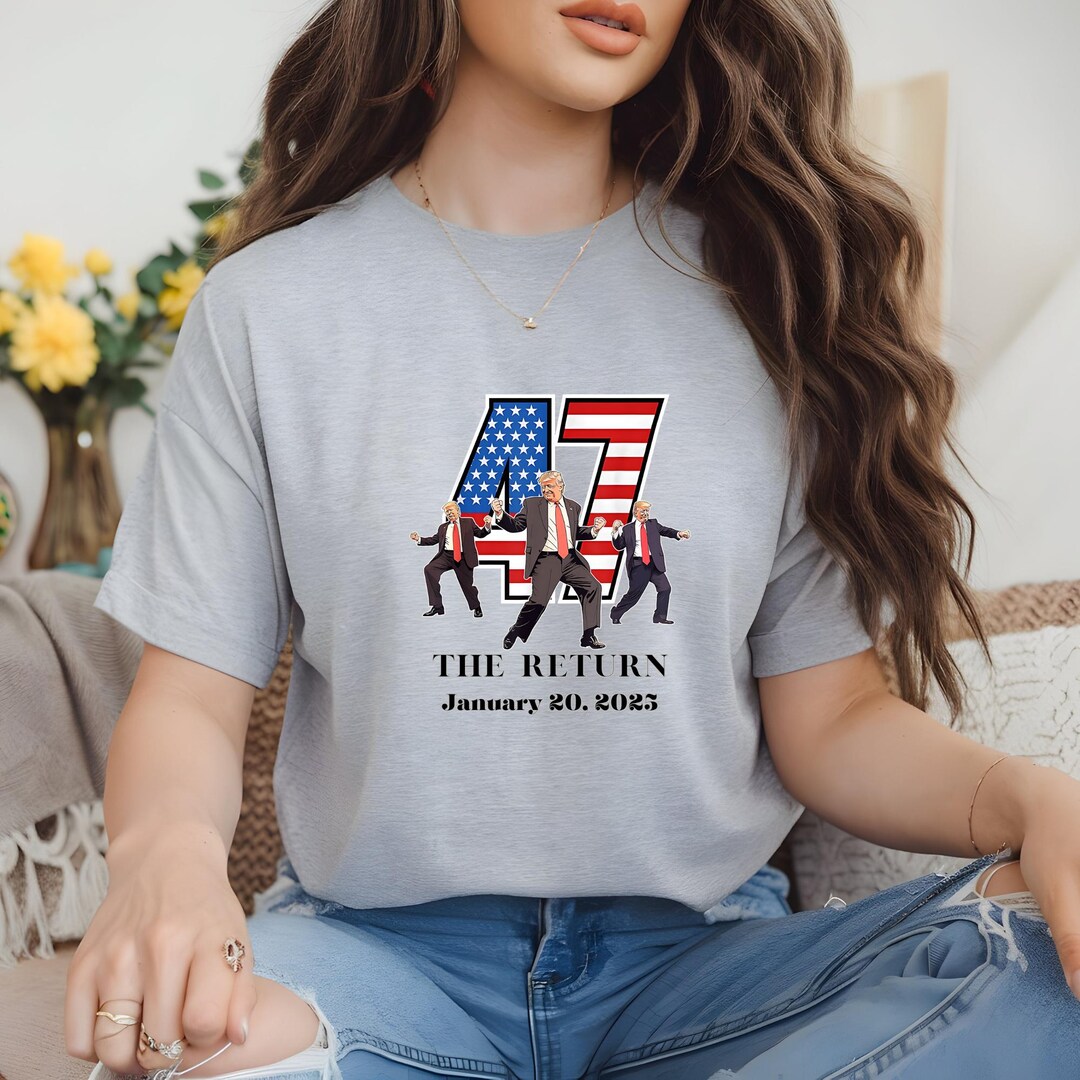 47 Trump Dancing Shirt, Handmade Trump Sweatshirt, Trump Inauguration ...