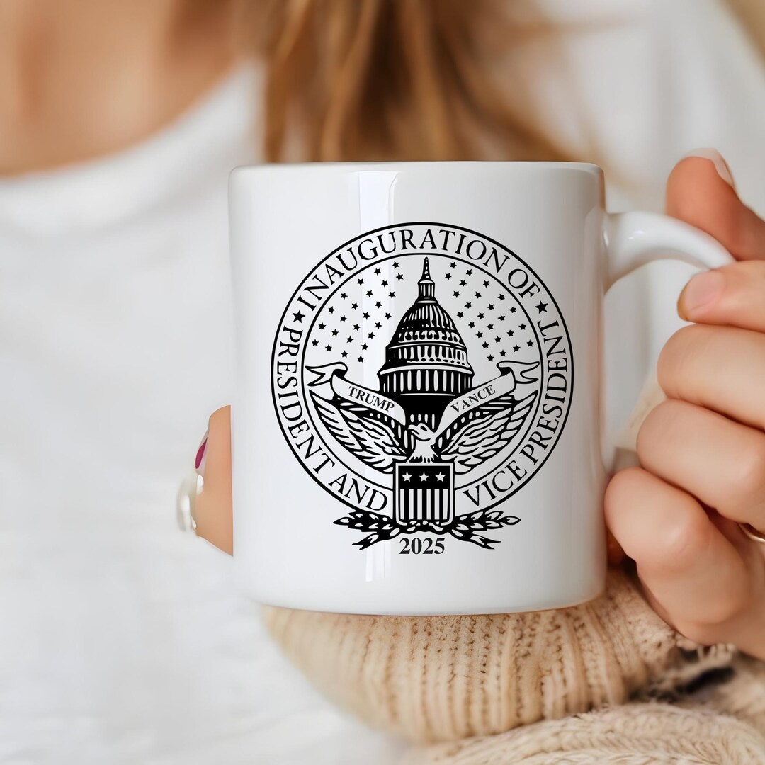 Trump 2025 Inaugural Seal Mug, Trump Vance 2025 Keepsake, Trump ...
