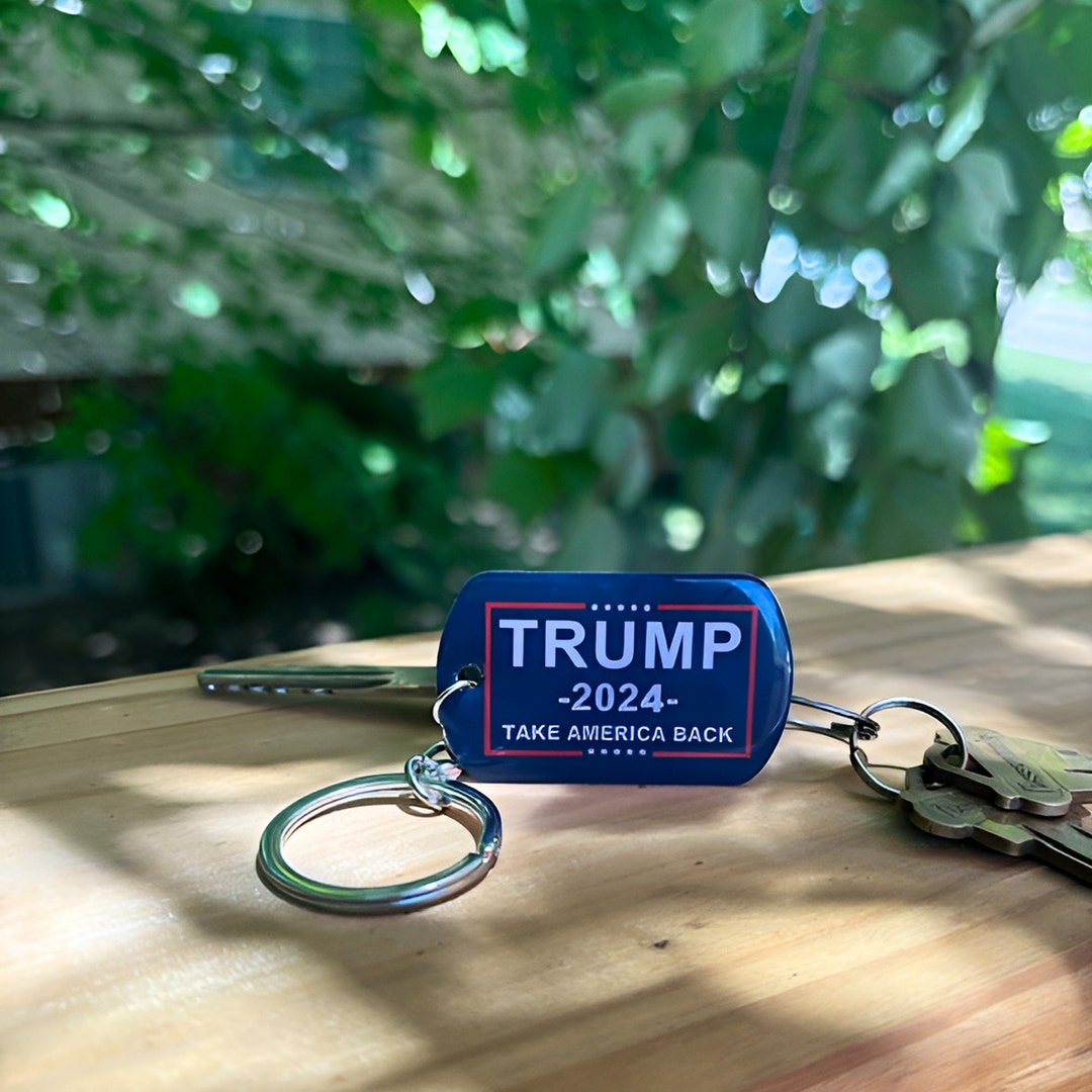 Trump Keychain Charm - Patriotic Keychain- Take America Back Again ...