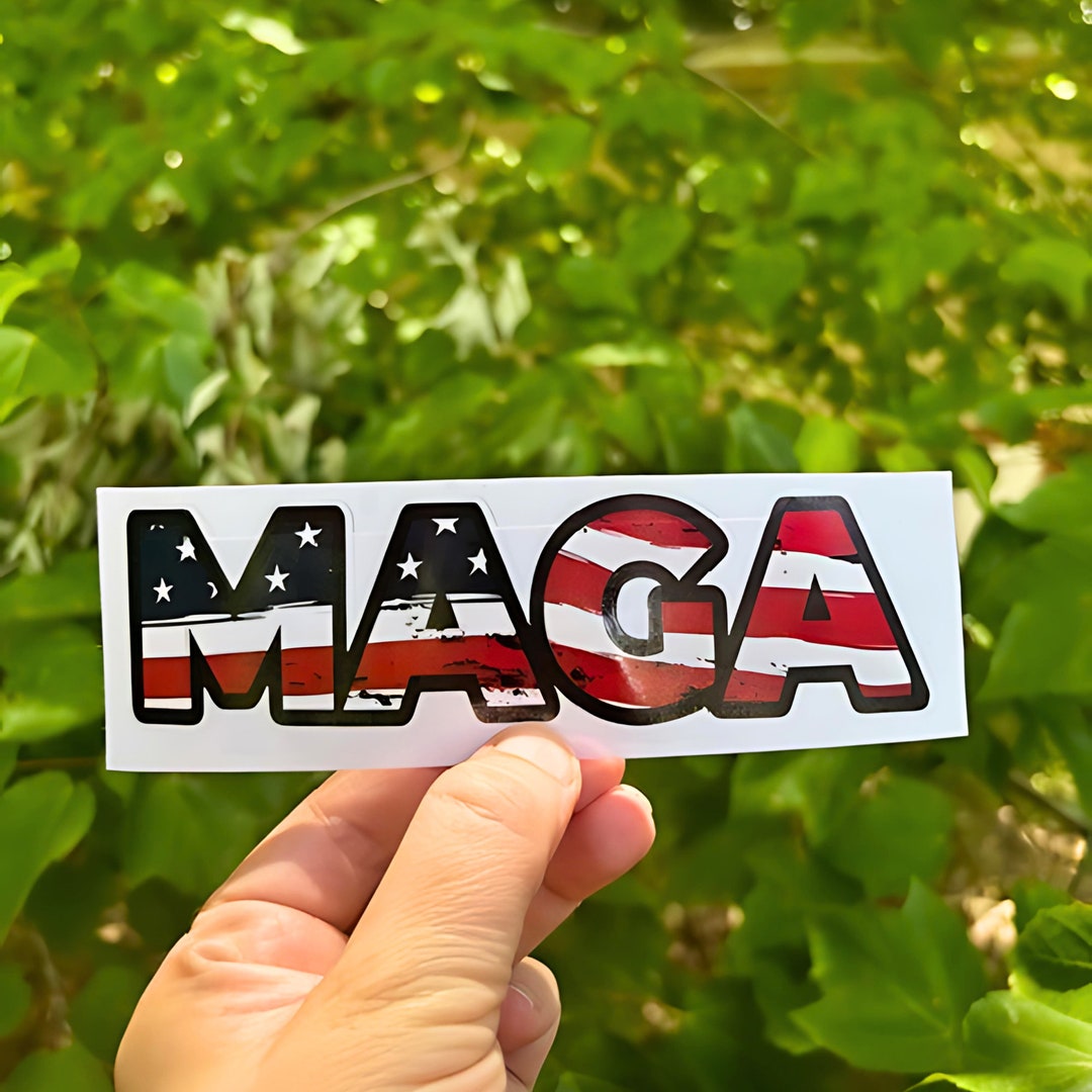 Trump 2024 Decal | Patriotic MAGA PVC Vinyl Sticker | Trump Decal ...