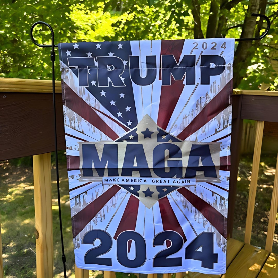 MAGA Yard Flag, 2024 Trump Flag, Trump Supporters Flag, Trump Garden ...