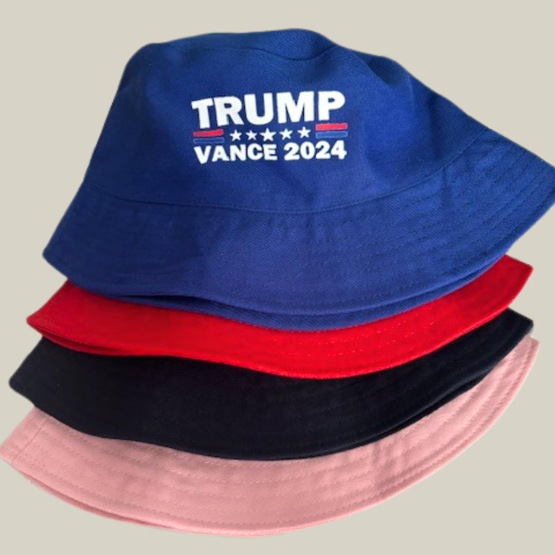 Trump Vance 2024 Bucket Hat, Trump Patriotic Bucket Hat, Summer Bucket ...