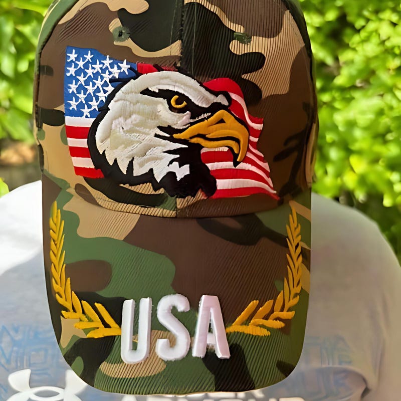 Embroidered Eagle - Etsy