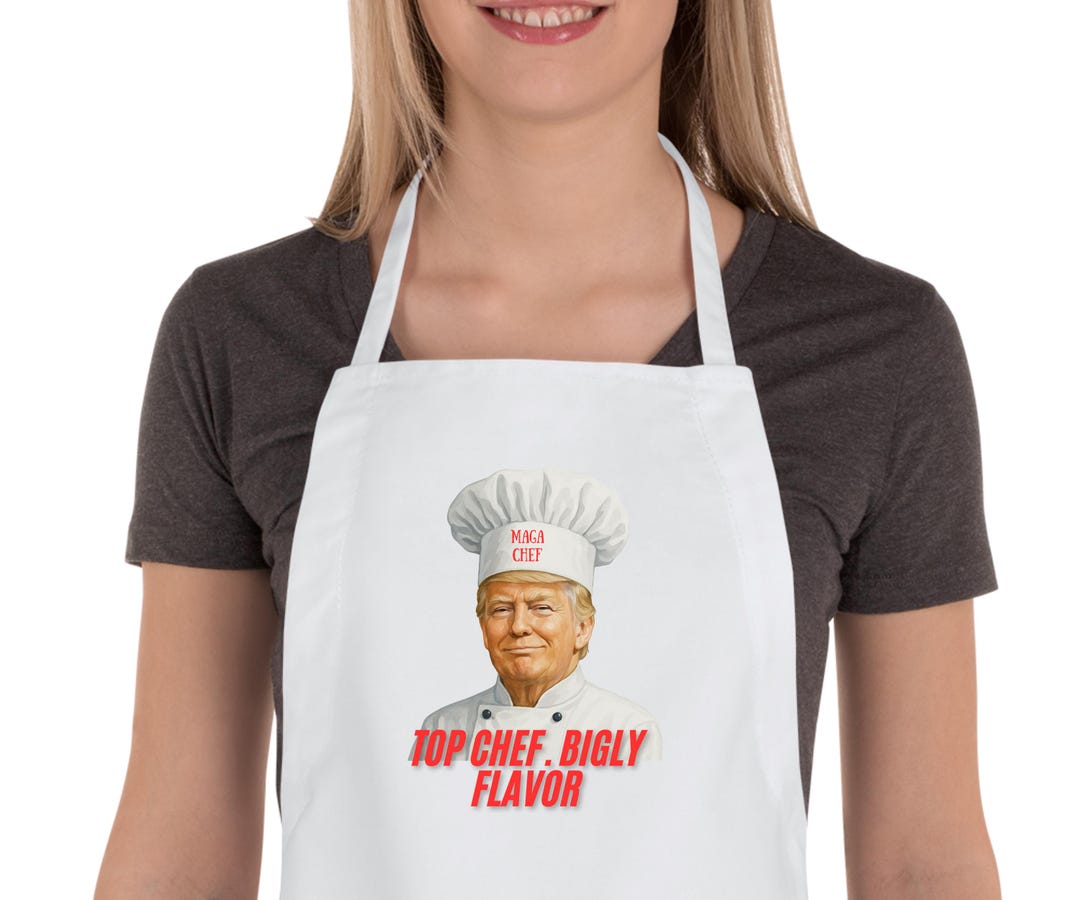 Trump Holiday Baking Apron, Matching Holiday Crew, Christmas Kitchen ...