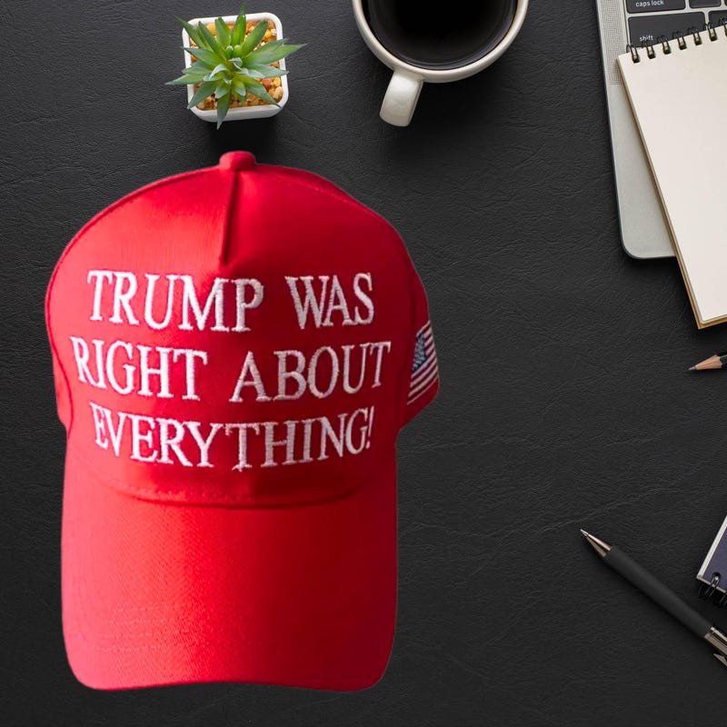 Trump Was Right About Everything Hat - Etsy