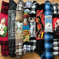 Upcycled Band Flannel - Etsy