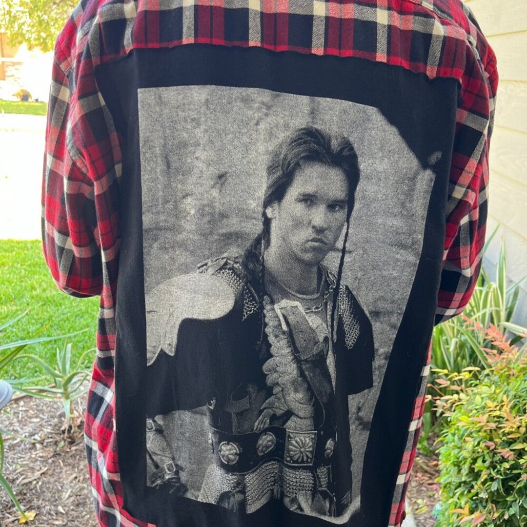 Val Kilmer Flannel Shirt Upcycled One of a Kind Unisex Large - Etsy