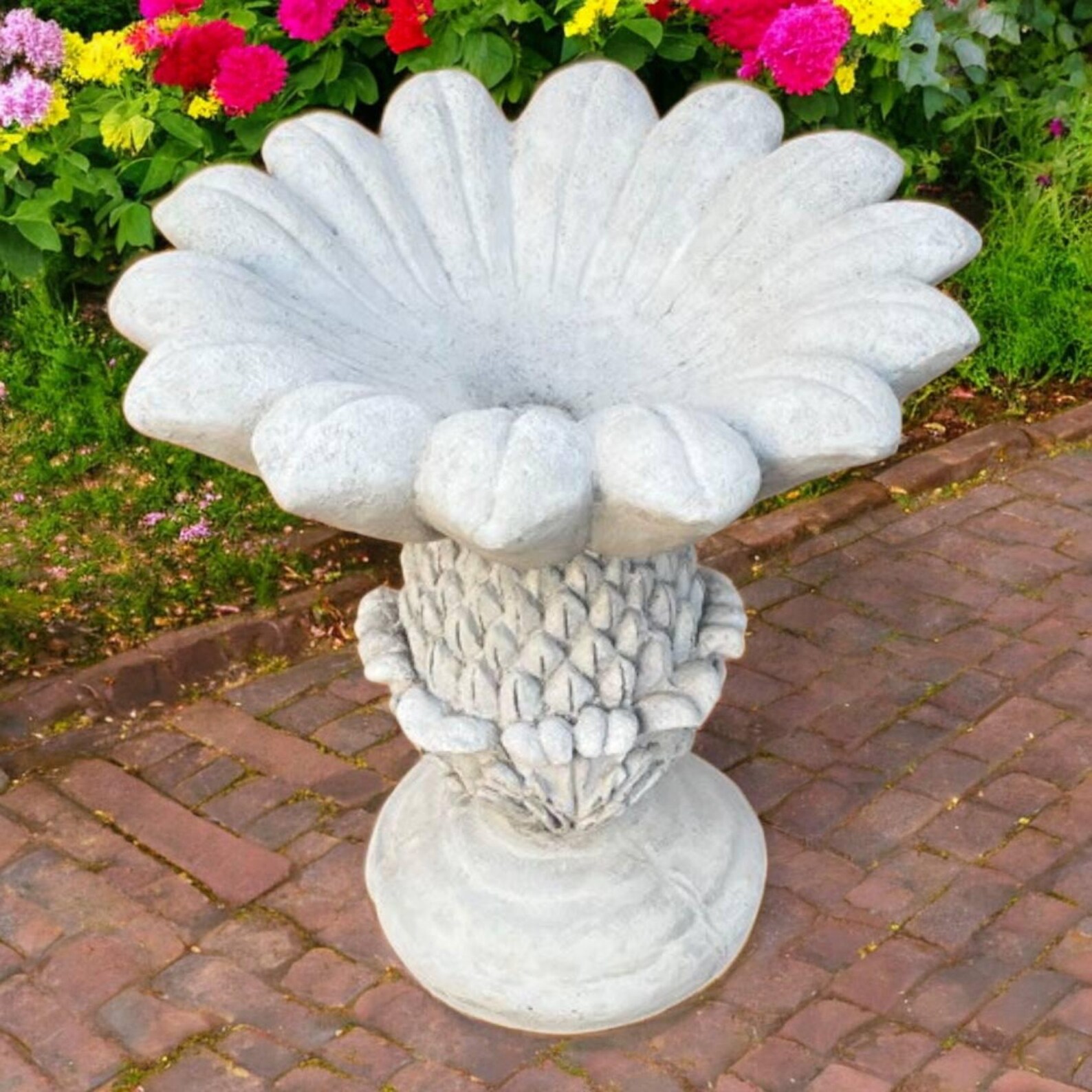 Outdoor Bird Bath, Stone Decoration, Garden Bird Drinker, Bird Bath ...
