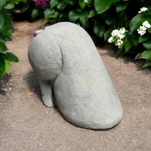 Stone Digging Pig Sculpture, Concrete Farm Animal Figure, Outdoor ...