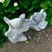 Two Bird on Branch Sculpture, Pair of Birds on a Log Statue, Concrete ...