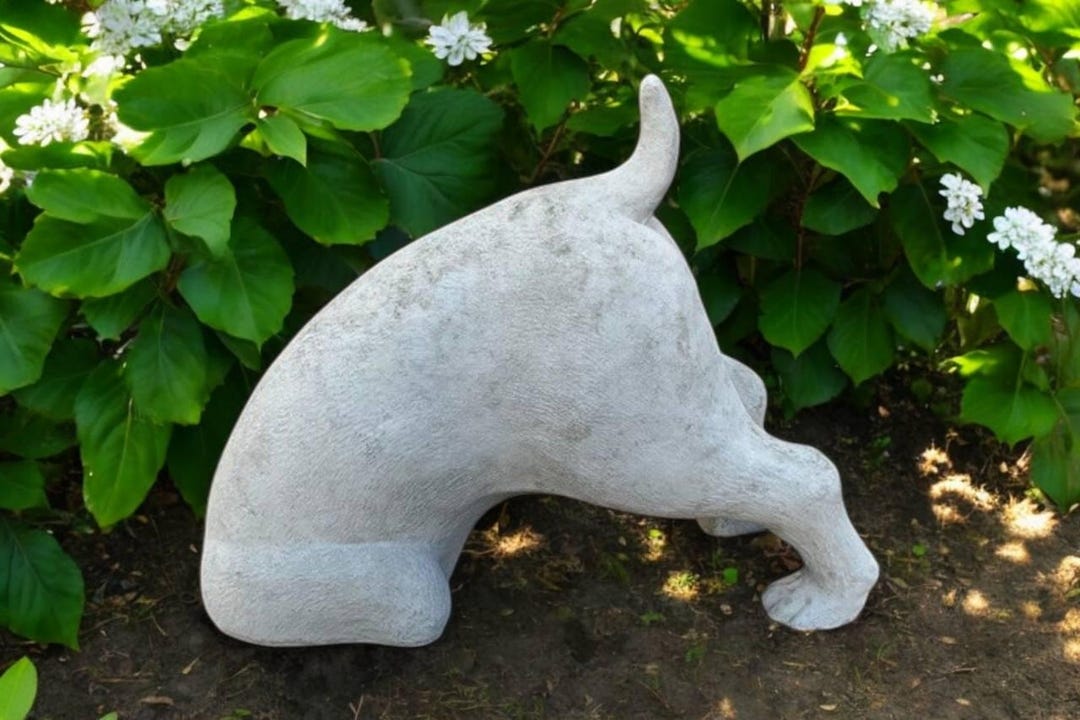 Digging Dog Sculpture, Backyard Animal Decoration, Home Dog Ornament ...