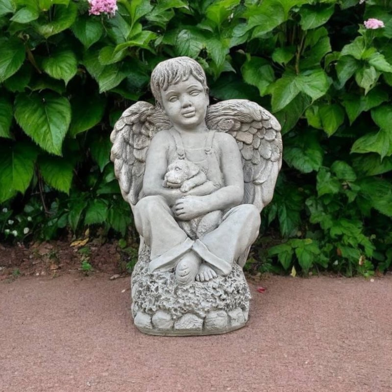 Angel Boy Garden - Etsy
