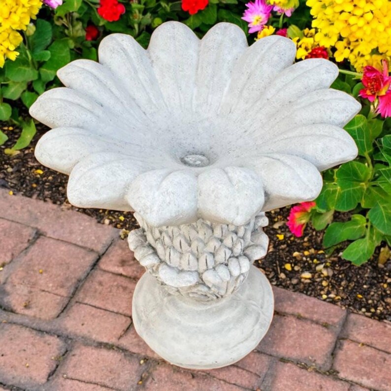 Outdoor Bird Bath, Stone Decoration, Garden Bird Drinker, Bird Bath ...