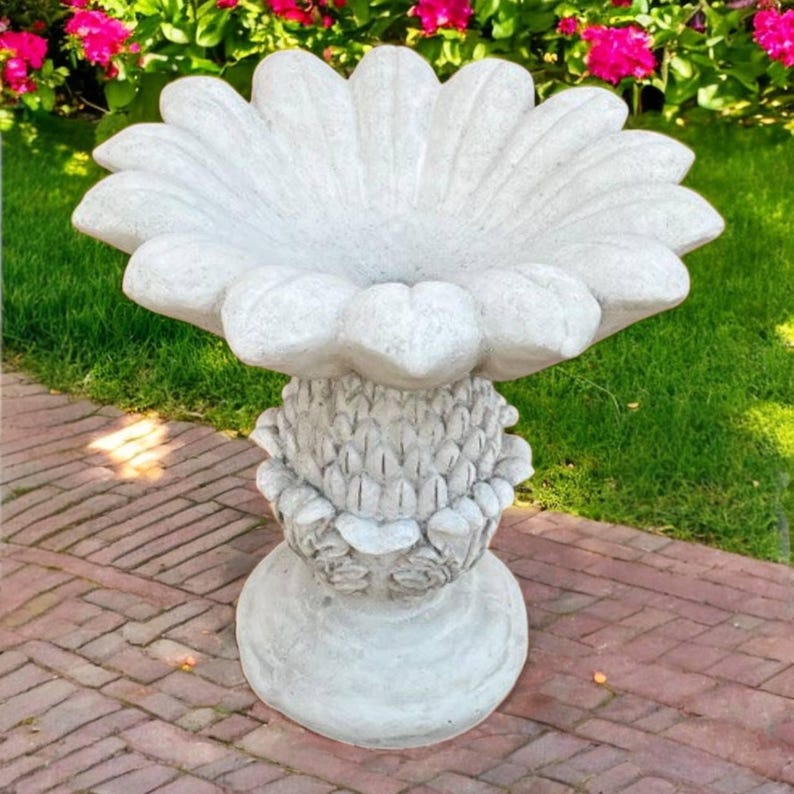 Outdoor Bird Bath, Stone Decoration, Garden Bird Drinker, Bird Bath ...