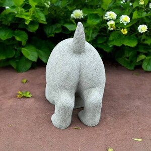 Concrete Digging Dog Statue, Stone Pet Memorial Figure, Backyard or ...