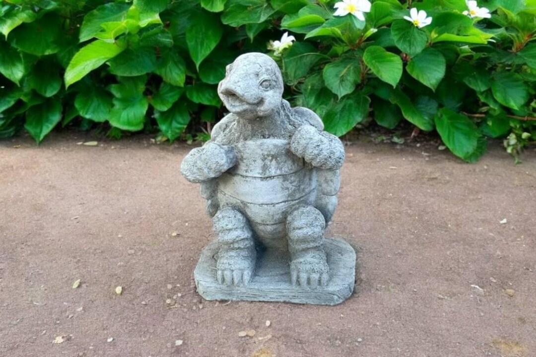 Sitting Turtle Statue, Sea Tortoise Figure, Lawn Turtle Sculpture ...