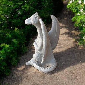 Yard Sitting Dragon Statue, Chinese Dragon Figure, Asian Decoration ...