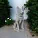 Garden German Shepherd Dog Statue, Sitting Massive Police Dog Sculpture ...