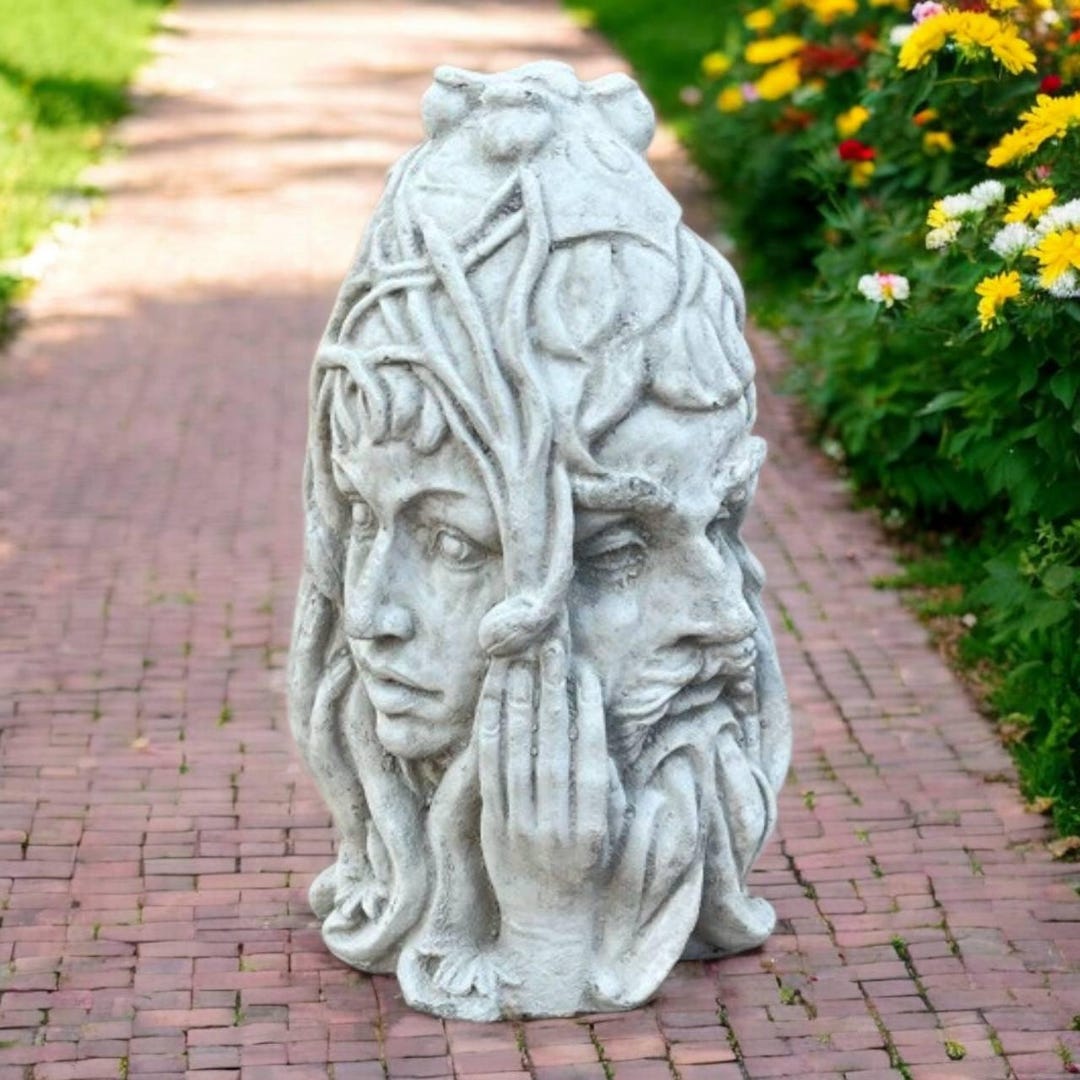 Seasonal Rock Sculpture, Garden Nature Decor, Outdoor Seasonal Idea ...