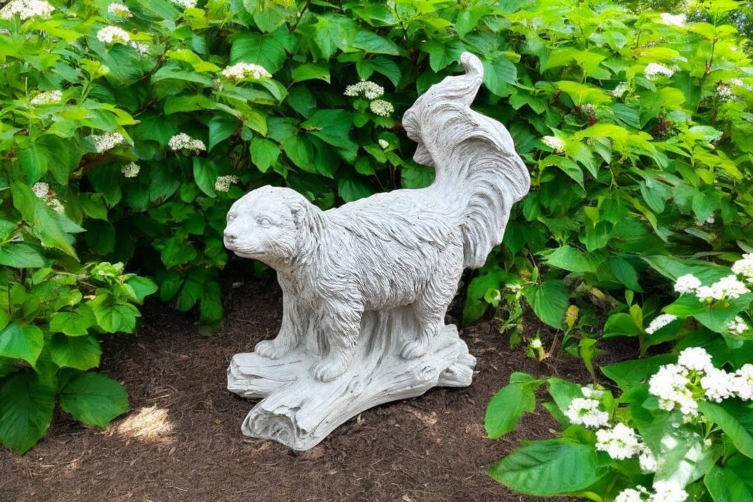 Concrete Skunk Figurine, Garden Forest Animal, Home Beton Skunk ...
