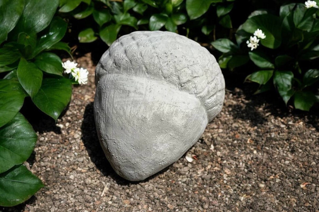Concrete Acorn Sculpture, Yard Stone Nut Statue, Detailed Cement Acorn ...