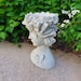 Flowers Planter Head With Roses Statue, Garden Woman Face Planter ...