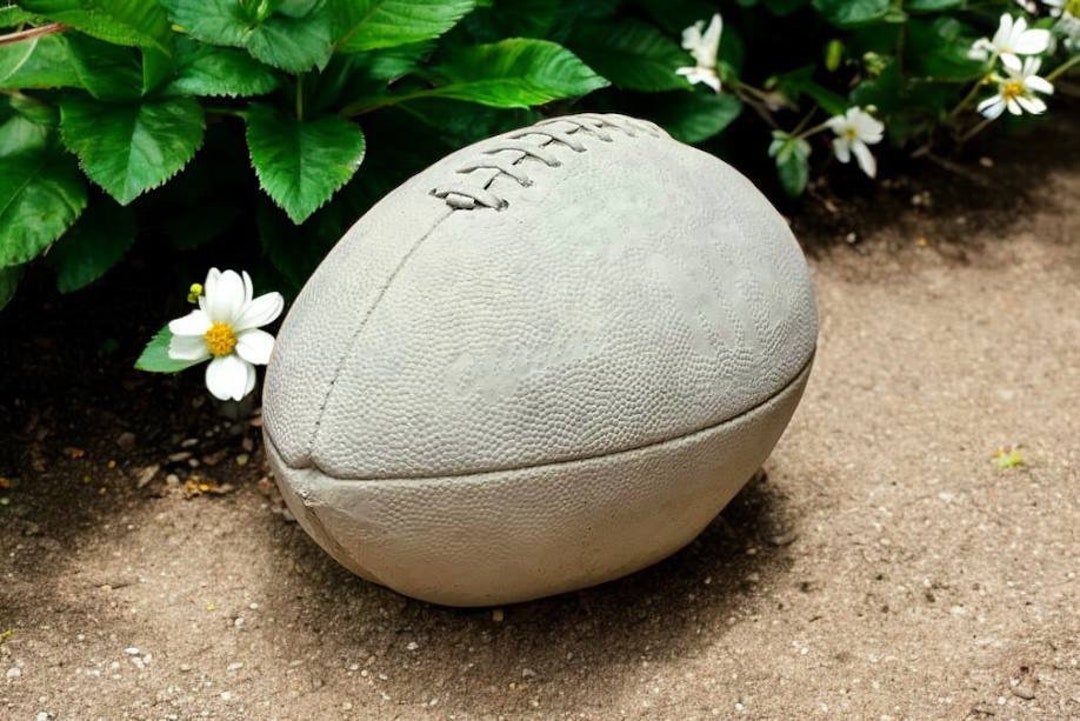 Stone Soccer Ball Statue, Concrete Football Sculpture, Great Gift Idea ...
