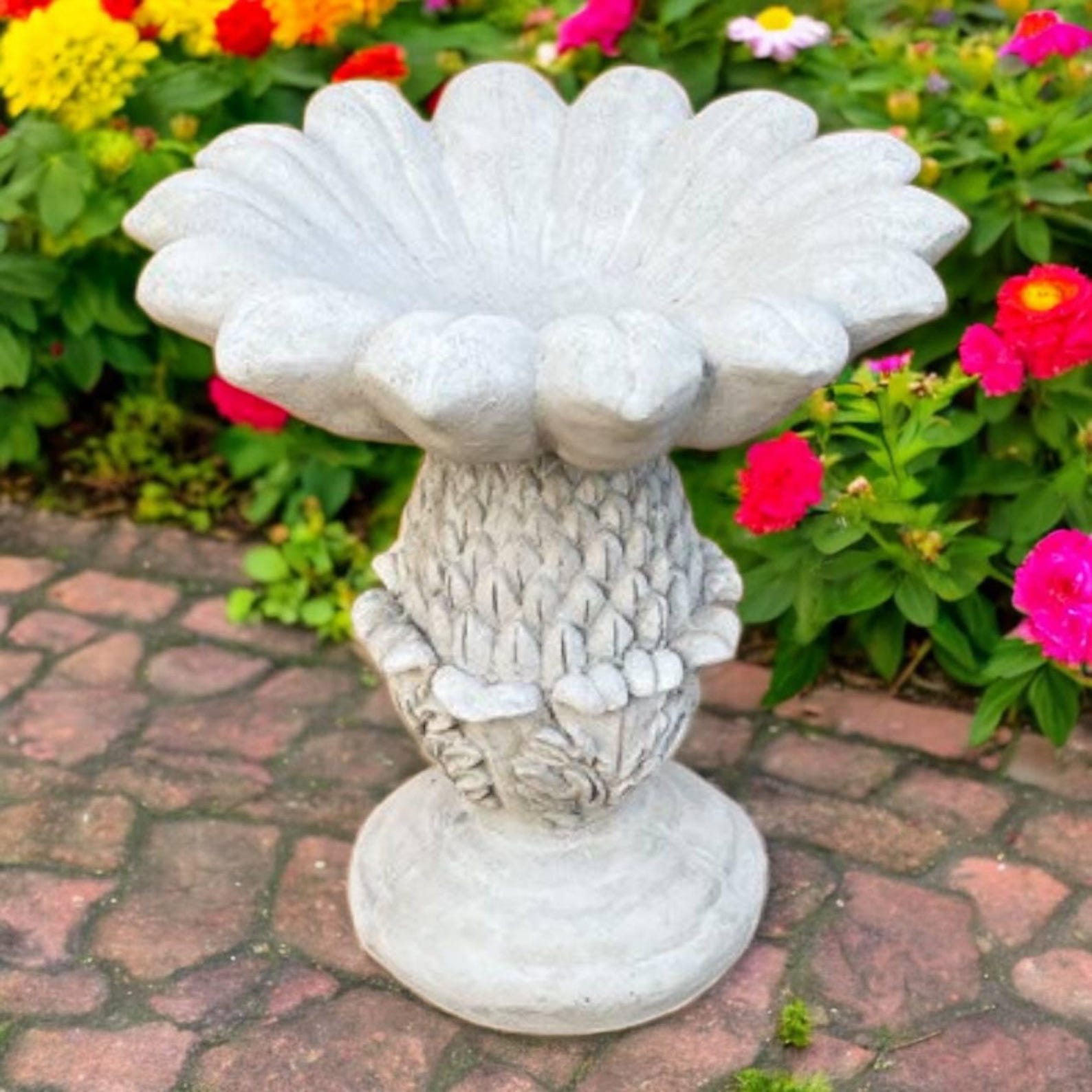 Outdoor Bird Bath, Stone Decoration, Garden Bird Drinker, Bird Bath ...